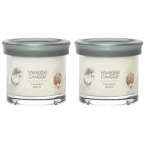 Yankee Candle Signature Medium 2-Wick Candle, Coconut Beach, 13 oz ...