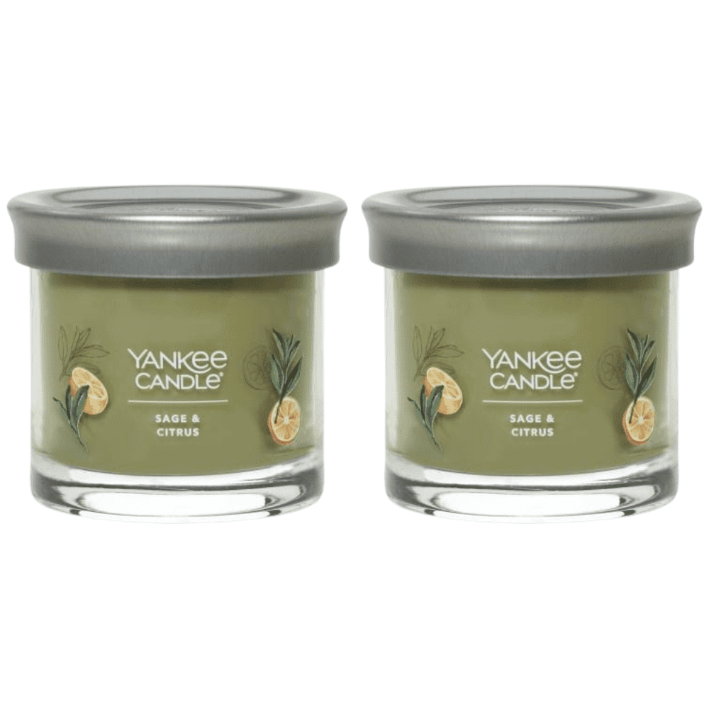 Yankee Candle Small Tumbler Scented Single Wick Jar Candle, Sage ...