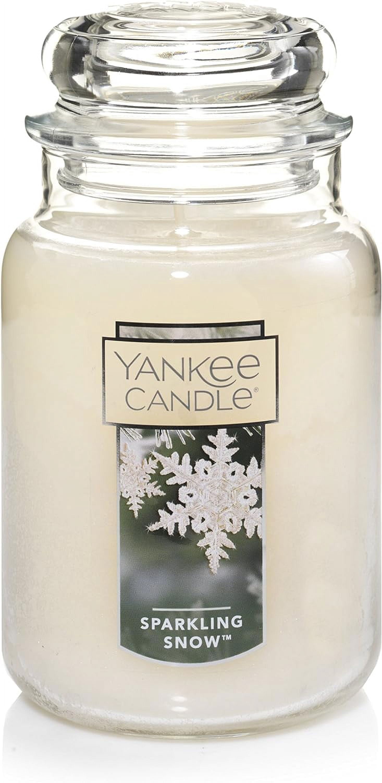 Yankee Candle Sparkling Snow Scented, Classic 22oz Large Jar Single ...