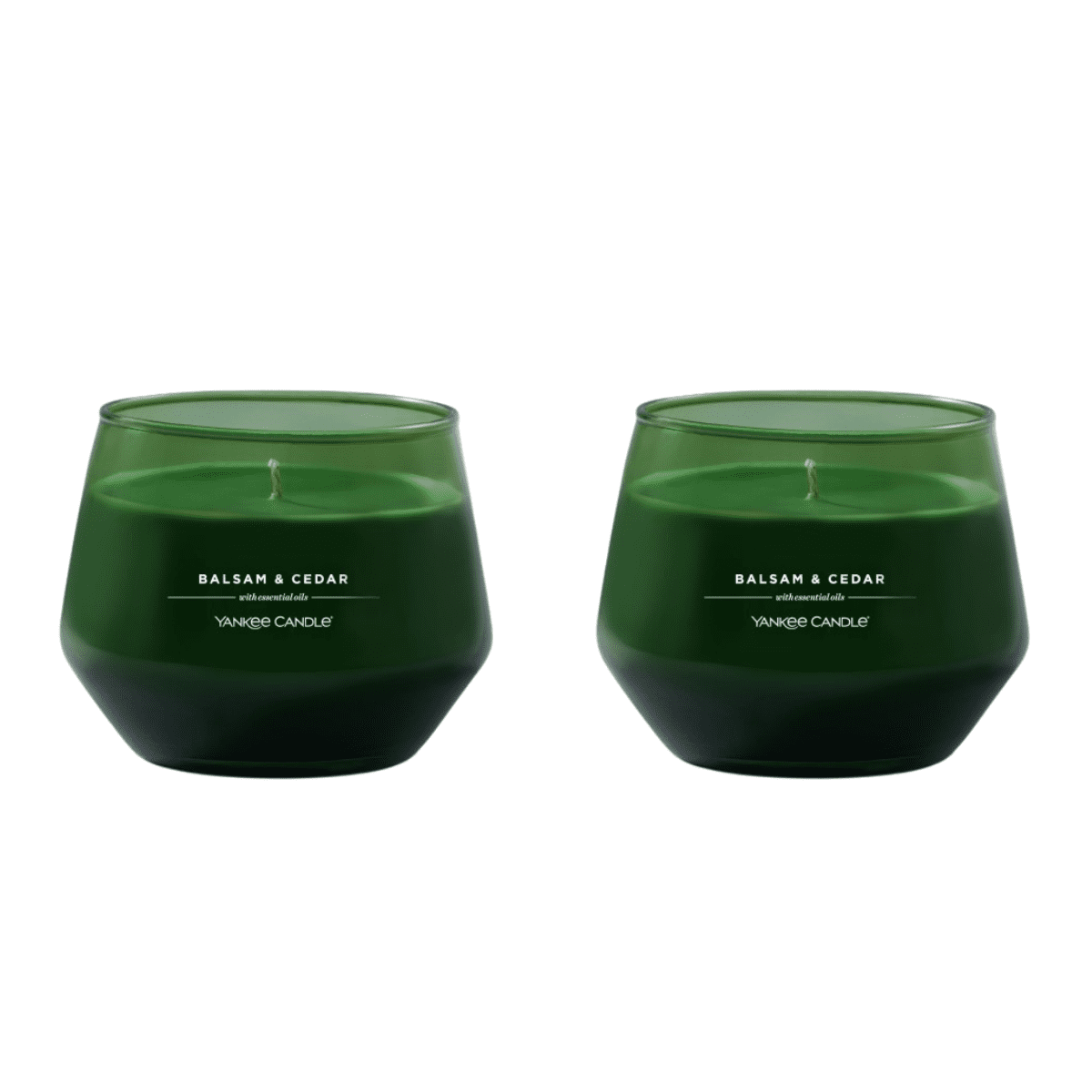 Yankee Candle Studio Candle with Essential Oils, Balsam & Cedar, 10 ...