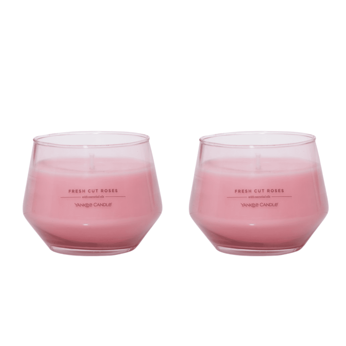 Yankee Candle Studio Candle with Essential Oils, Fresh Cut Roses, 10 ...