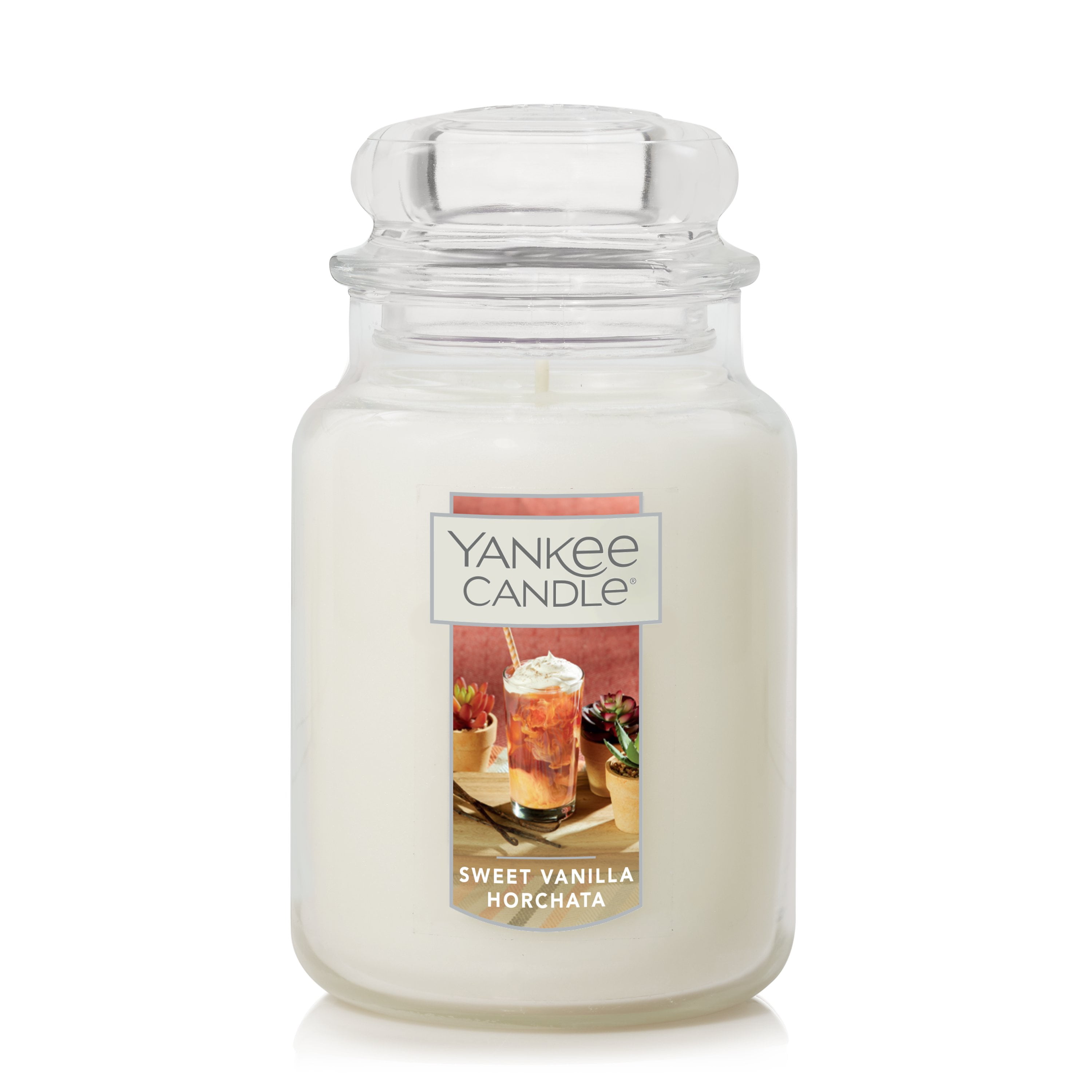 Yankee Candle Sweet Vanilla Horchata - 22 oz Original Large Jar Scented ...