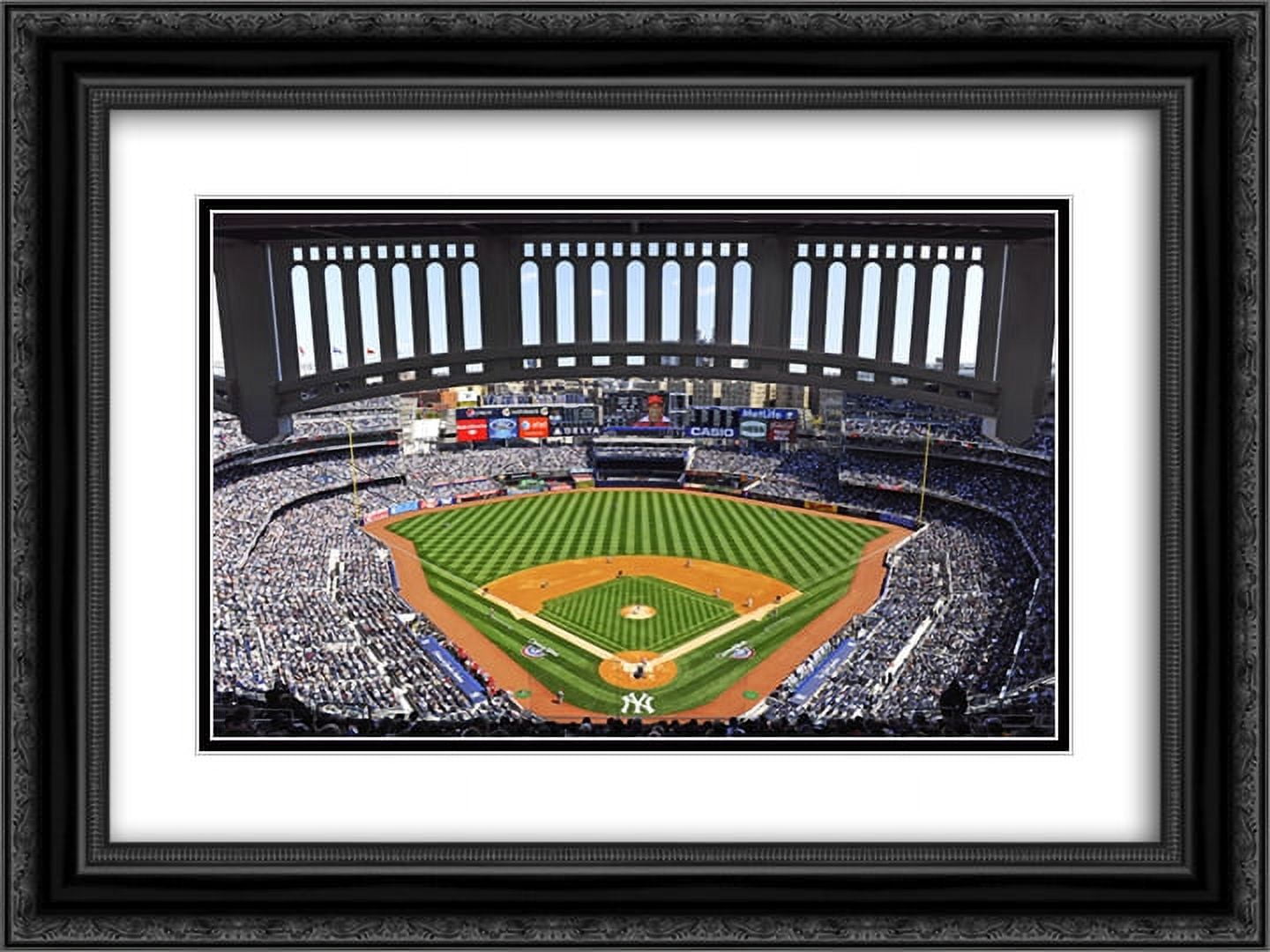 Yankee Stadium 2x Matted 24x20 Black Ornate Framed Art Print from the ...