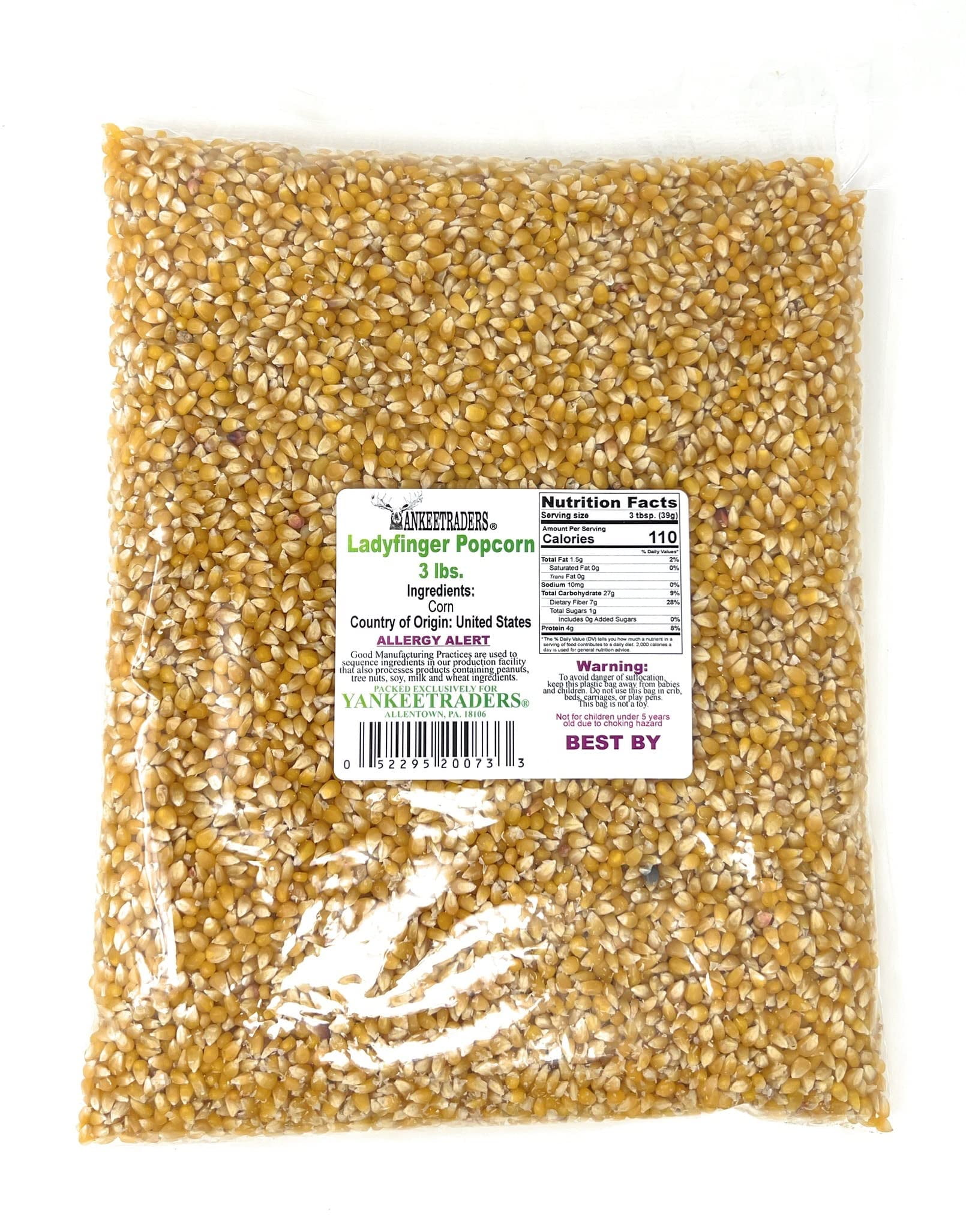 Yankee Traders Lady Finger CM31 Popcorn, 3 Pound - Walmart.com