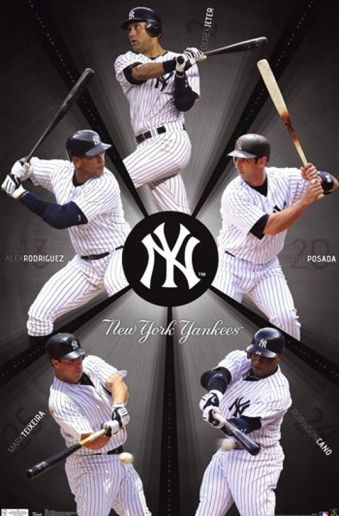 Yankees - Collage 11 Poster Print (22 x 34) - Walmart.com