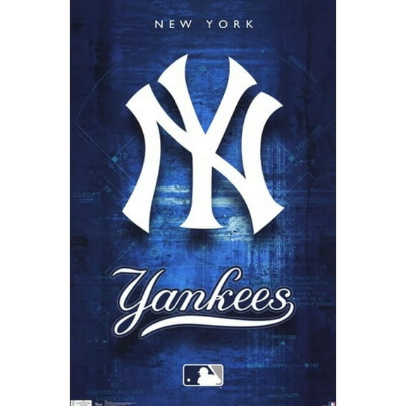 MLB New York Yankees - Drip Helmet 20 Wall Poster with Push Pins, 22. ...