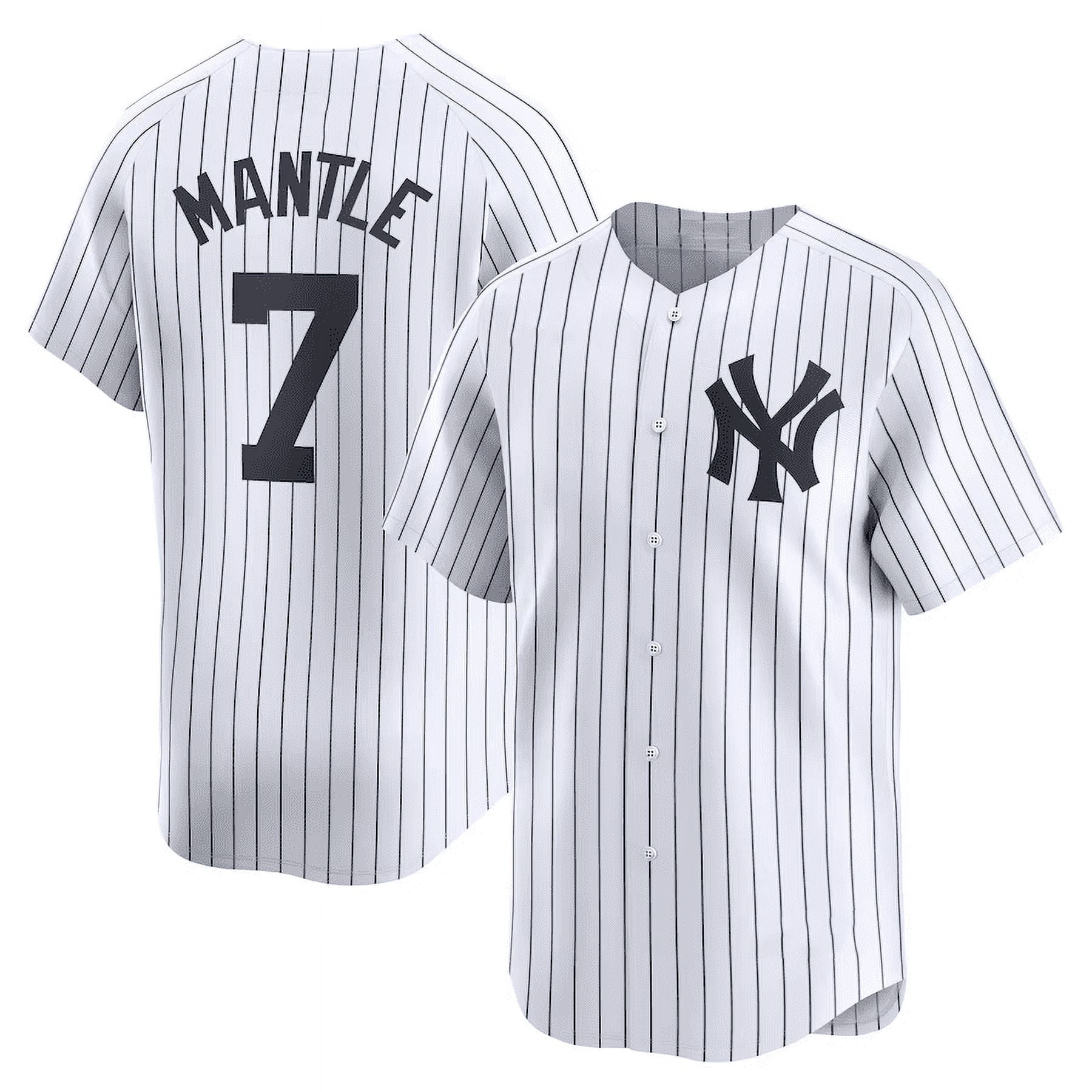 Yankees Shirt Mickey Mantle#7 Baseball Team Sports Home Limited ...