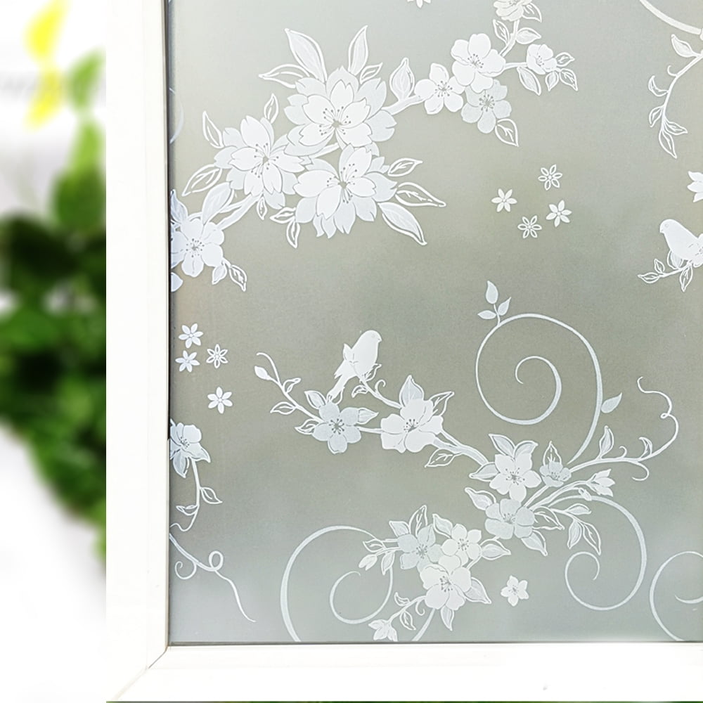 Yanluna 2m/pcs Privacy Protective Window Stained Glass Sticker White ...