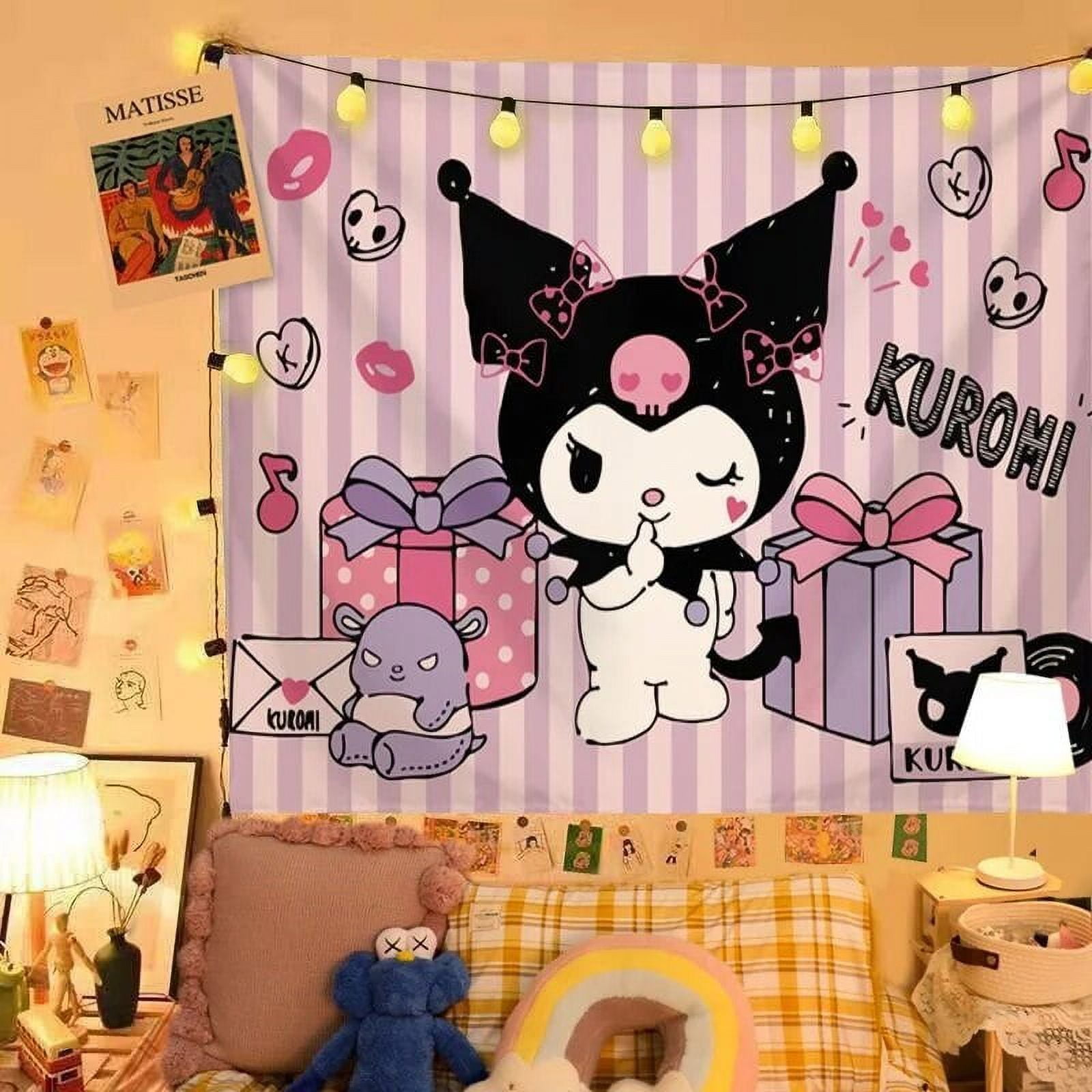 Yanluna Cartoon Sanrio Melody Kuromi Hello Kitty Hanging Cloth Home ...
