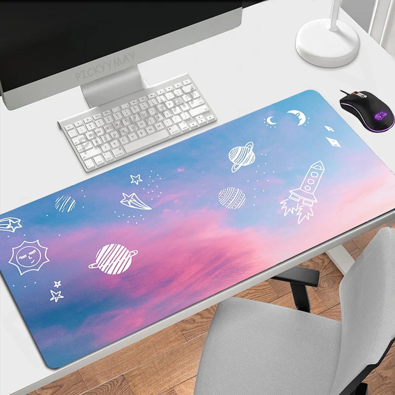 Yanluna Cloud Large Mousepad Gamer Mousepads Keyboard Mat Desk Rug Landscape Pc HD Desk Mats ...