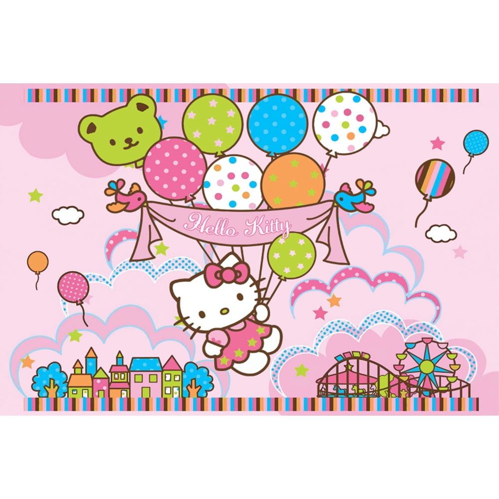 Yanluna Custom Kuromi Hello Kitty Party Backdrop Decor Girl Kids ...