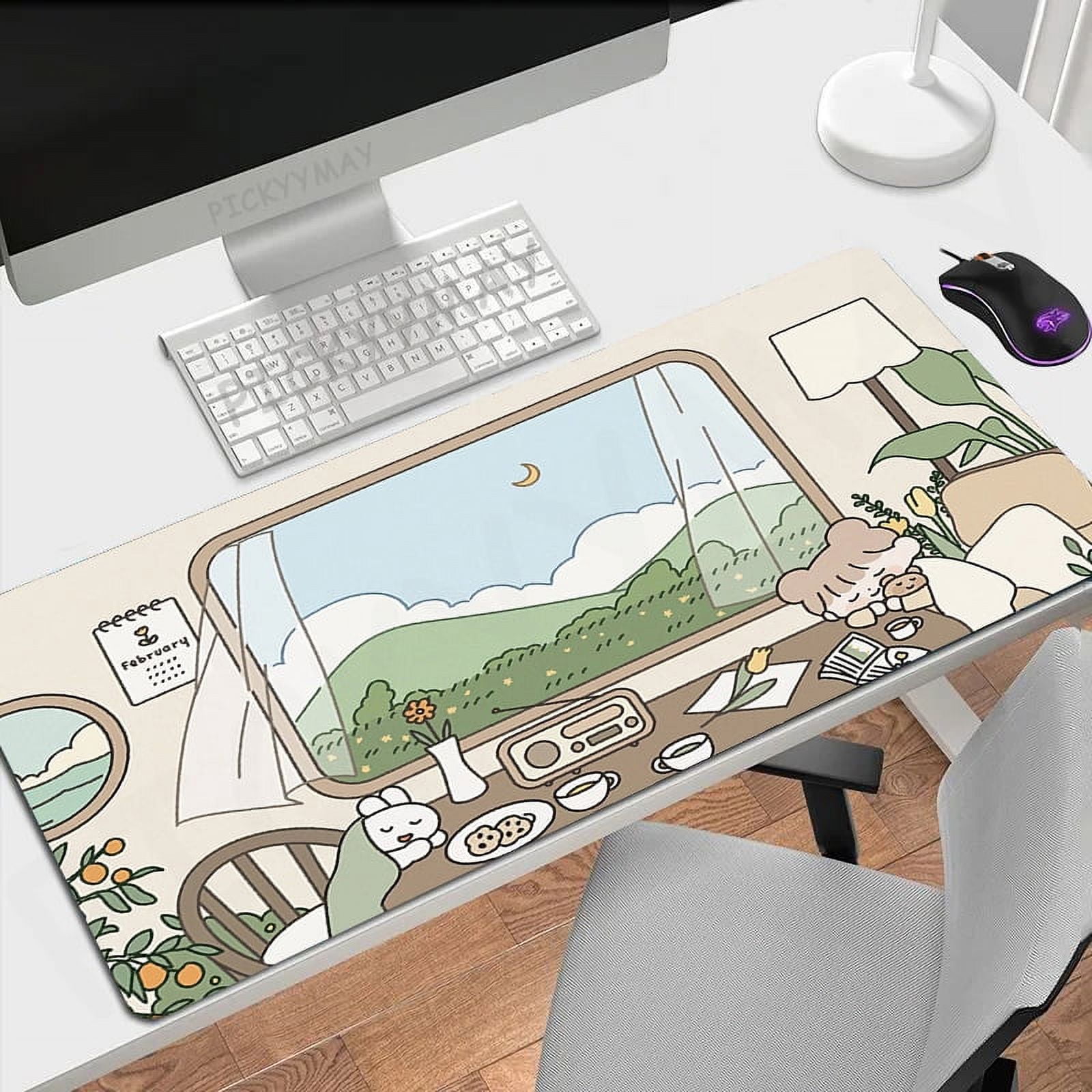 Yanluna Cute 80x30cm XXL Lock Edge Mousepads Large Gaming Mousepad ...