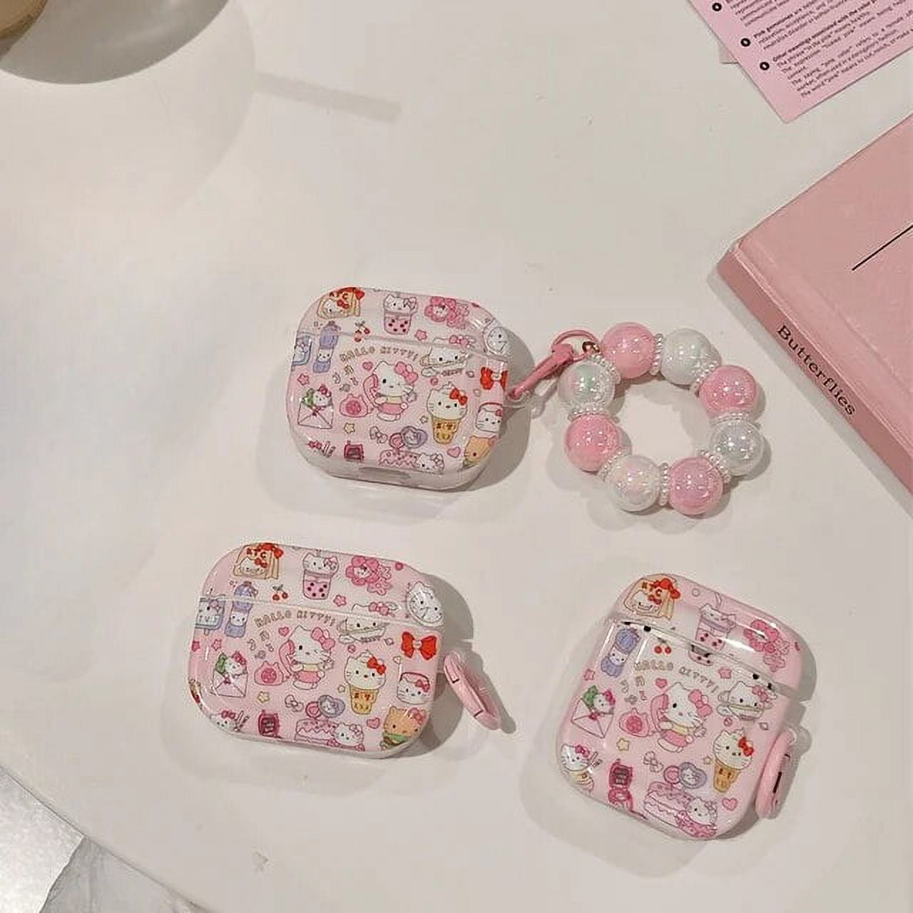 Yanluna Cute Cartoon Anime Hello Kitty Earphone Cases for AirPods 1 2 3 ...