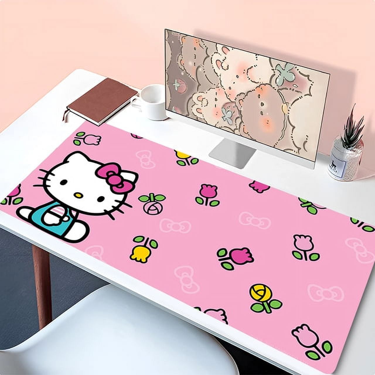 Yanluna Cute Pink Sanrio Anime Mouse Pad Laptop Hello Kitty Kawaii Girl ...