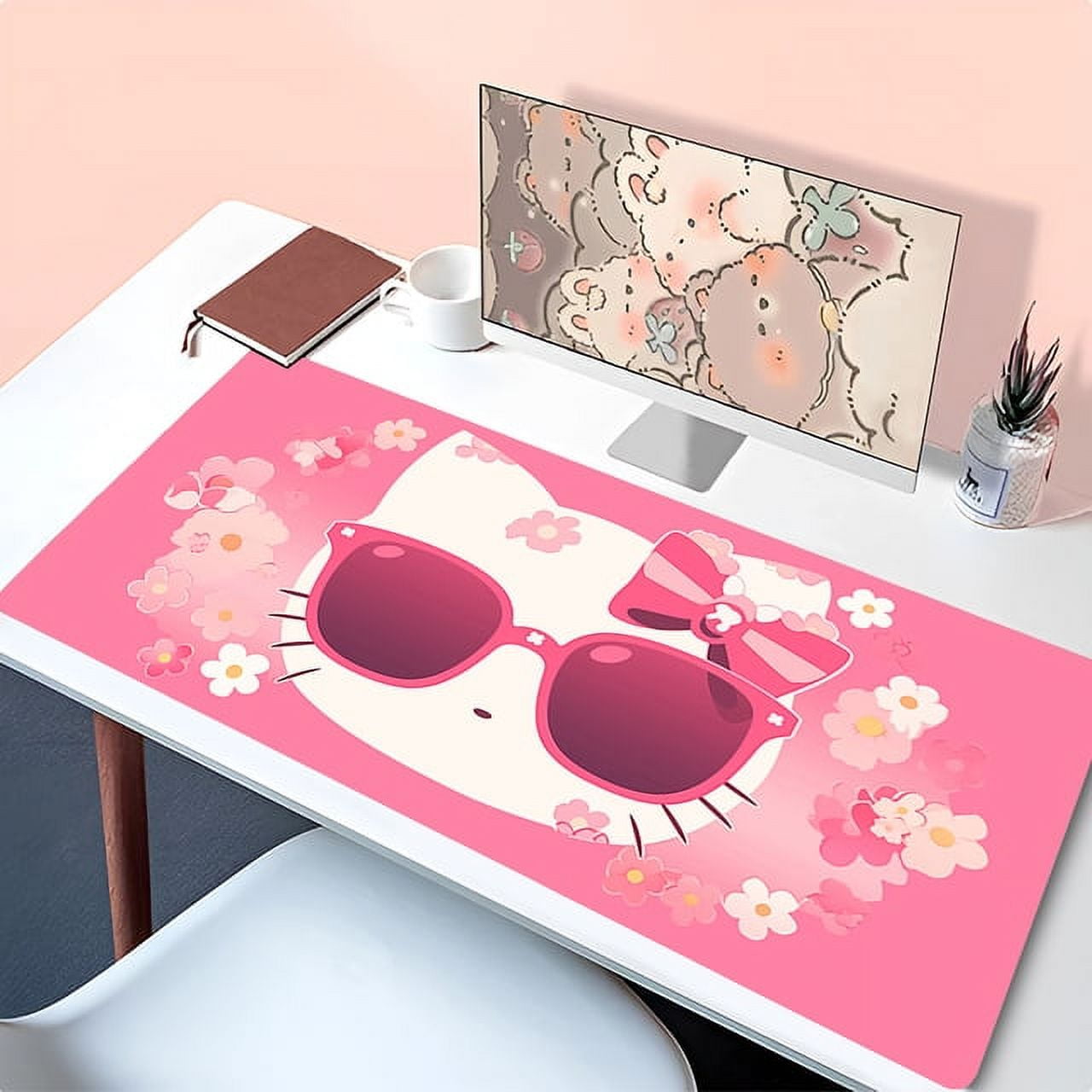 Yanluna Cute Pink Sanrio Anime Mouse Pad Laptop Hello Kitty Kawaii Girl ...