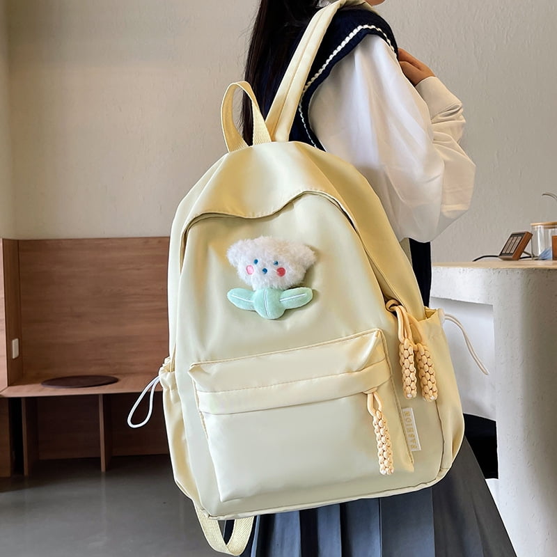 Yanluna Durable Korean Forest Style Wheat Spike Backpack for Female Students in 4-6 Grades ...