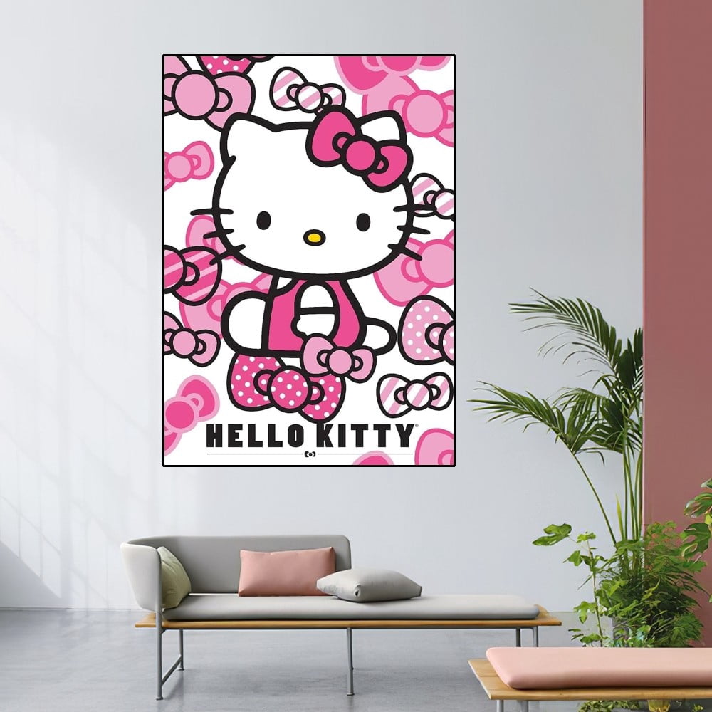 Yanluna Hello Kitty Poster Home Room Decor Livingroom Bedroom Aesthetic ...