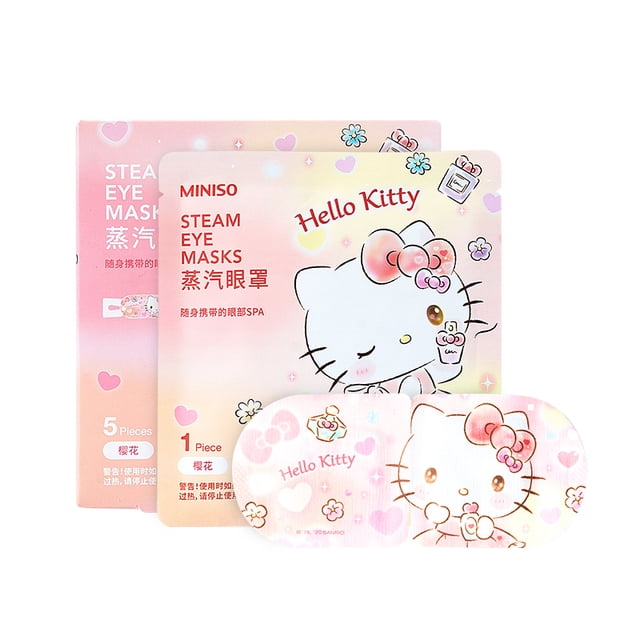 Yanluna Hot Sanrio Steam Eye Mask Relieves Eye Fatigue Hot Apply Eye ...