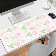 GeekShare Bunny Wrist Rest Support Mouse Pad Set- Non-Slip Rubber Base ...