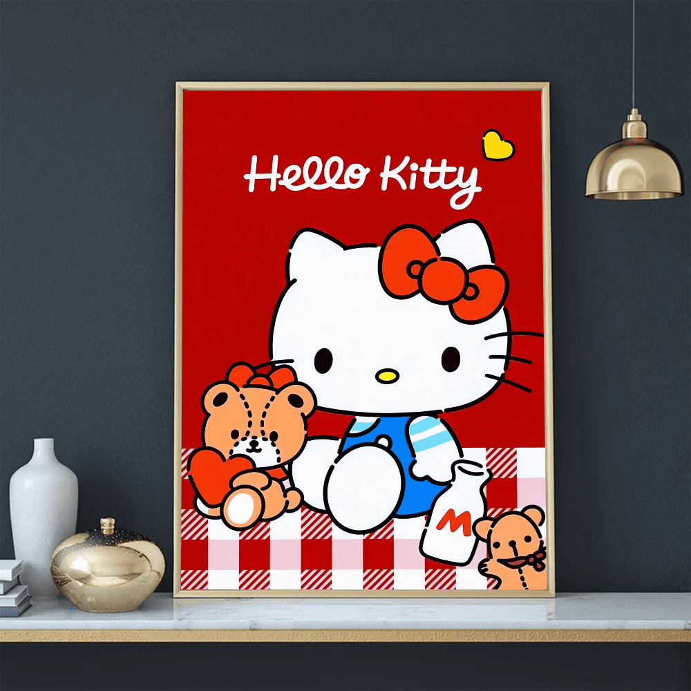 Yanluna Kawaii Hello Kitty Classic Vintage Posters HD Quality Wall Art ...