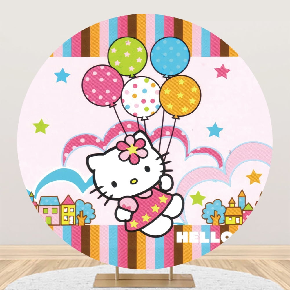 Yanluna Kitty Cat Birthday Party Decorations Props Backdrop Background ...