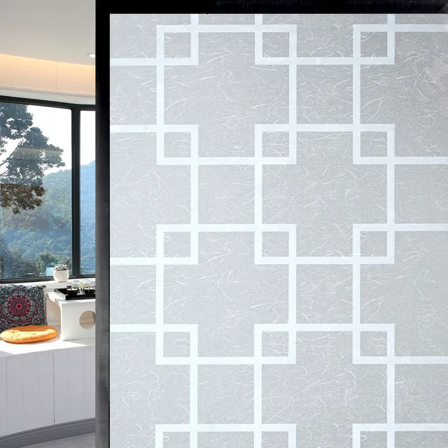 Yanluna Matte Decorative Window Film Privacy Opaque Self Adhesive Glass ...