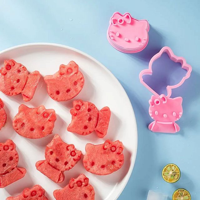 Yanluna New 2 Pieces Sanrio Hello Kitty Fruit Mold Cute Cake Biscuit ...
