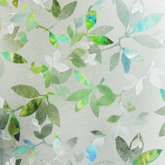 Yanluna Privacy Window Film Rainbow Window Cling 3D Decorative Window ...