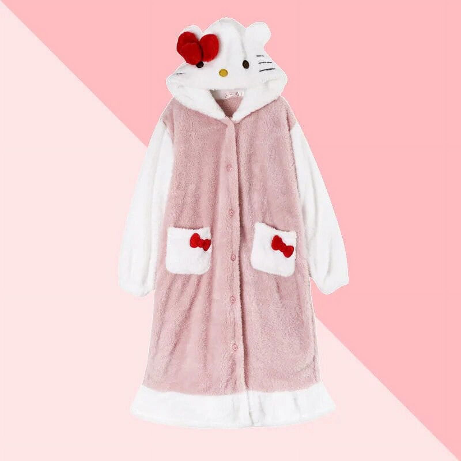 Yanluna Sanrio Hello Kitty New Plush Home Clothes Women Pajama Robes ...