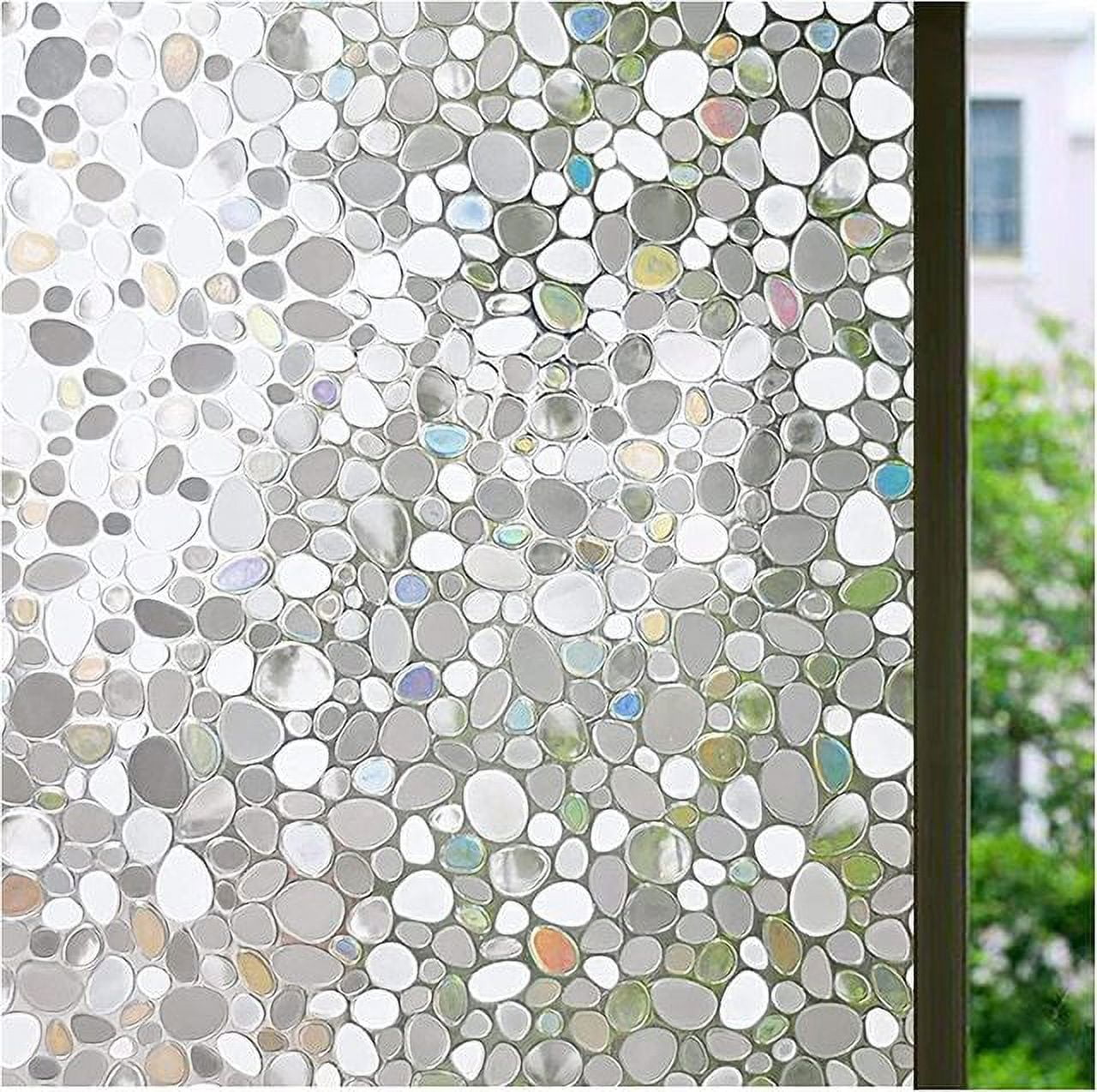 Yanluna Wide 75/90 Cm Frosted Window Privacy Film Non-Adhesive Window ...