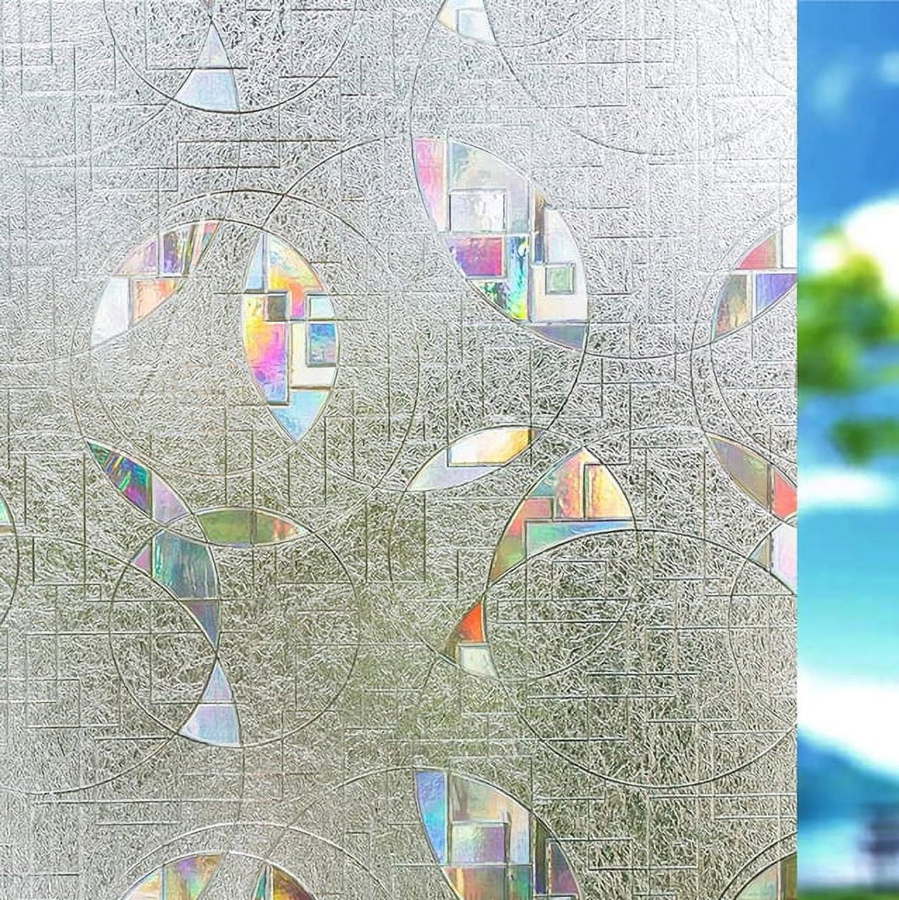 Yanluna Wide 75/90 Cm Rainbow Privacy Window Film Static Cling ...
