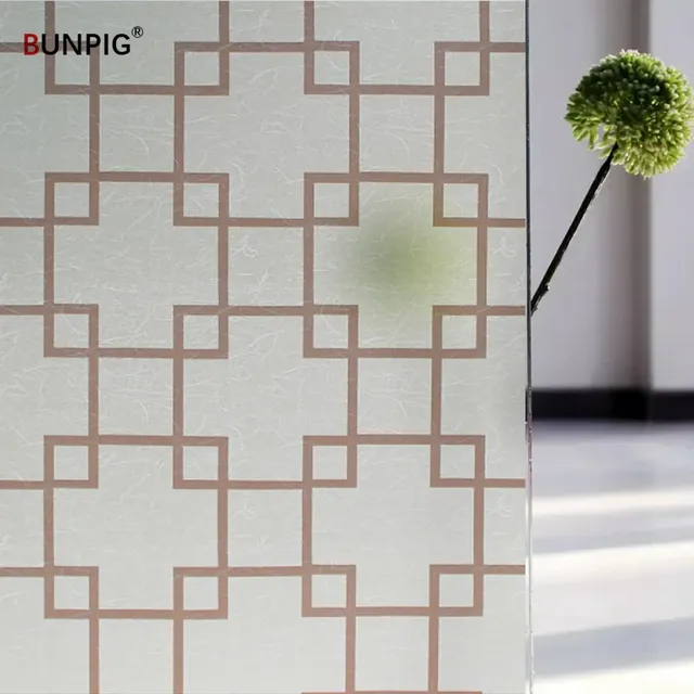 Yanluna Window Film Privacy Stained Glass Film Frosted Opaque Glass ...