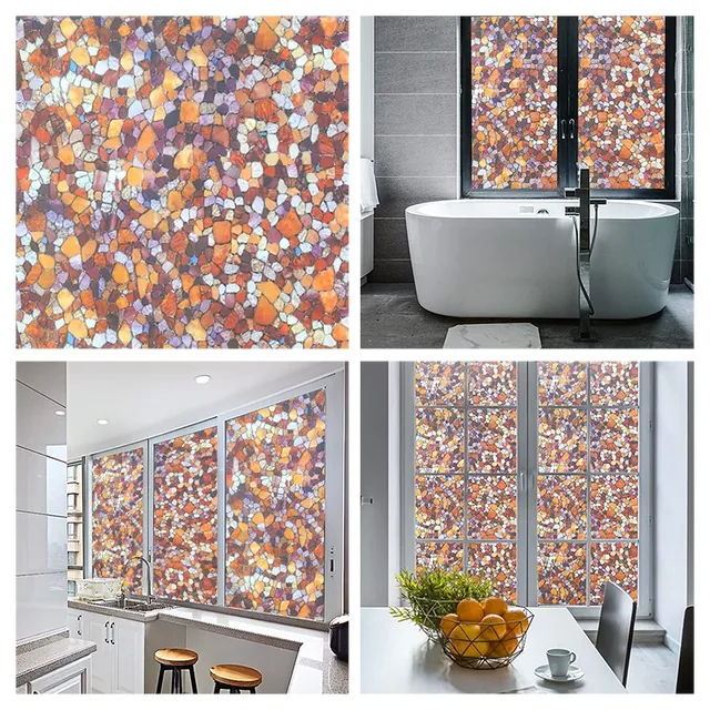 Yanluna Window Privacy Film Adhesive Film Static Clings 3D Decorative ...