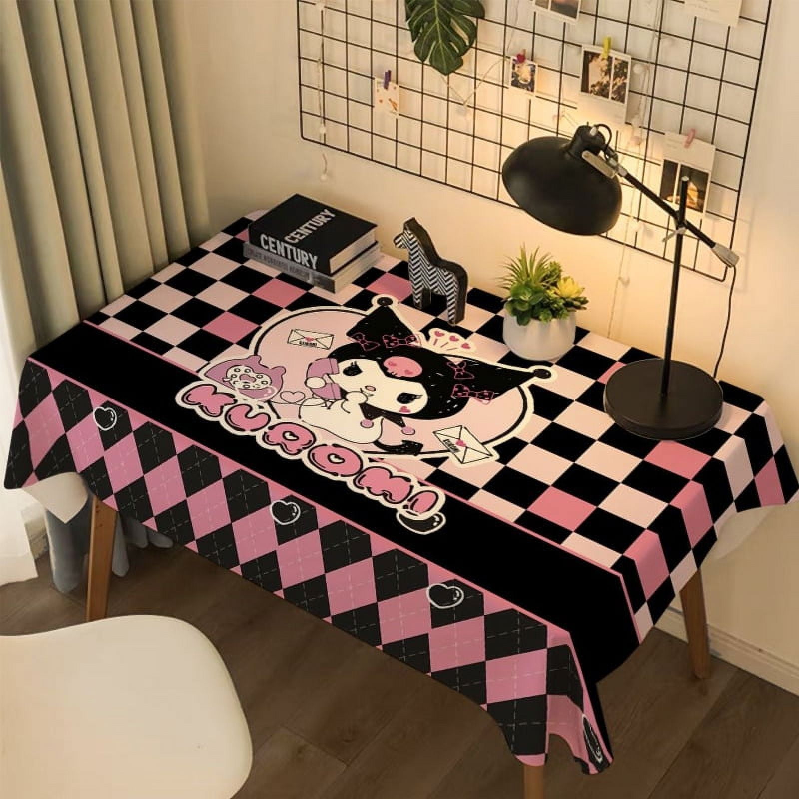 Yanluna Y2k Sanrio Kuromi Table Cloth Cartoon Cute Dormitory Bedroom ...