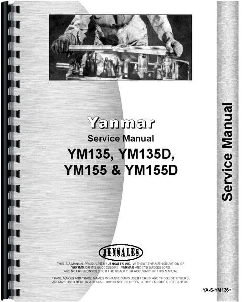 Yanmar YM135 Tractor Service Manual - Walmart.com