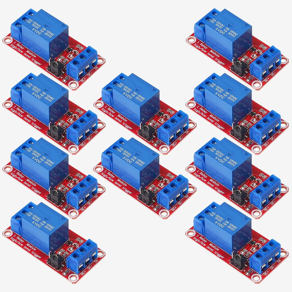 Yannee 10 Pcs 1 Channel Relay Module, 1 Channel Relay Board with ...