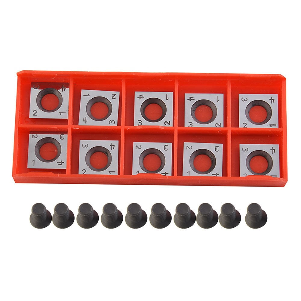 Yannee 10 Pcs 14*14mm Carbide Inserts Cutters Square for Woodworking ...