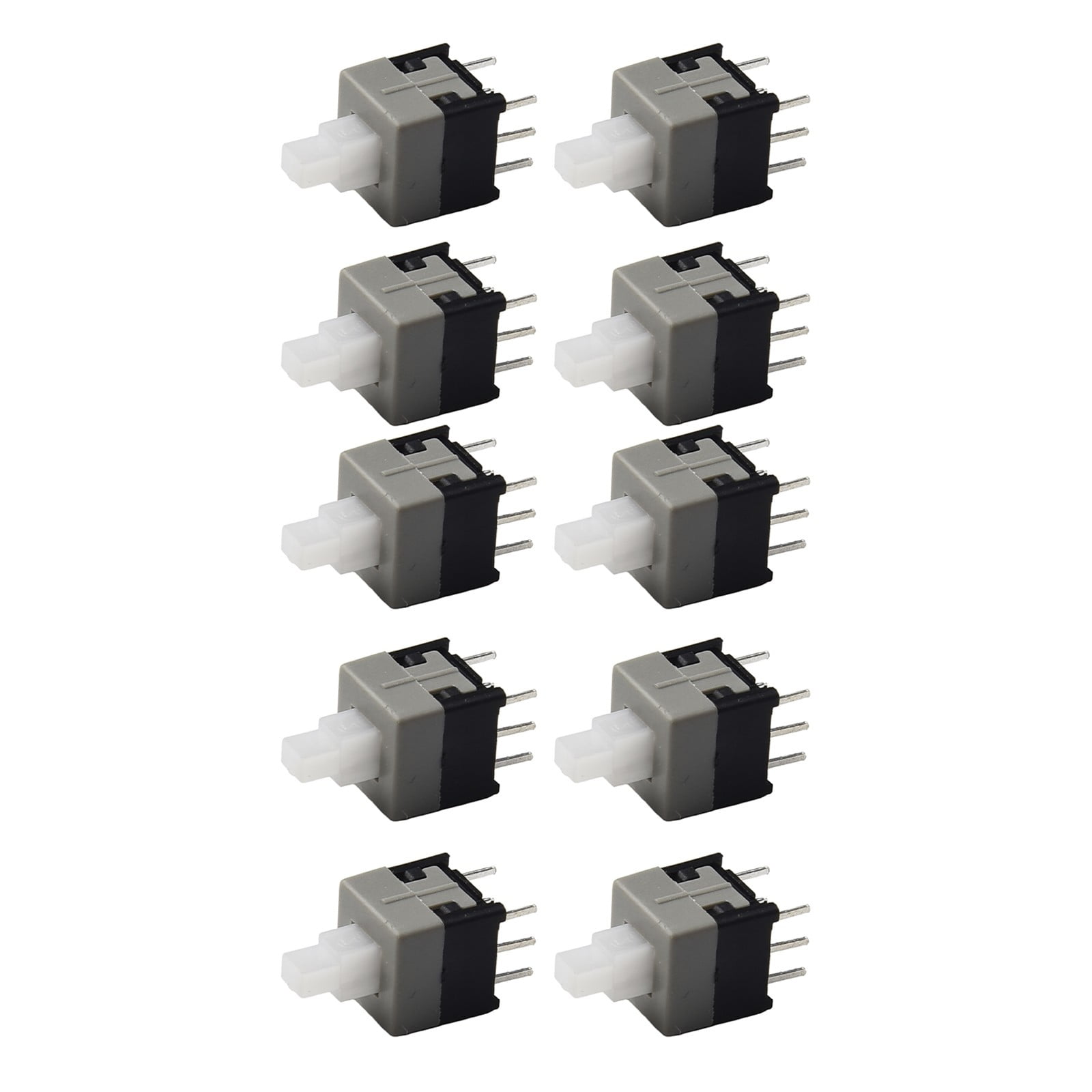 Yannee 10 Pcs Self Locking Push Tactile Power Switch 6 Pin Button ...
