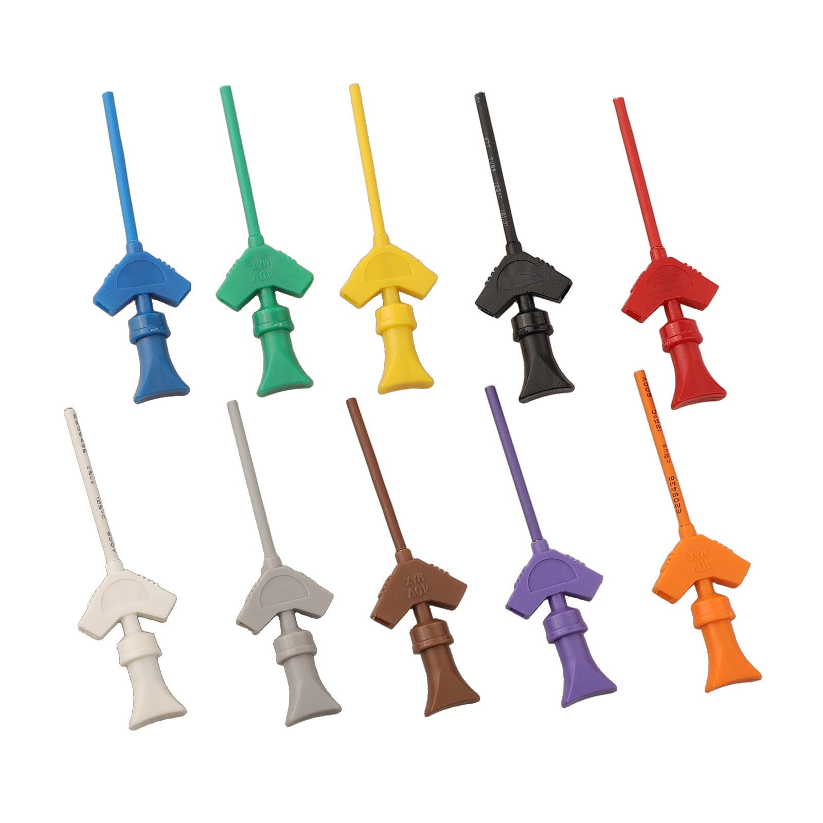 Yannee 10 Pcs for SMD for IC Test Hook Clip 10 Colors Mini Grabbers for ...