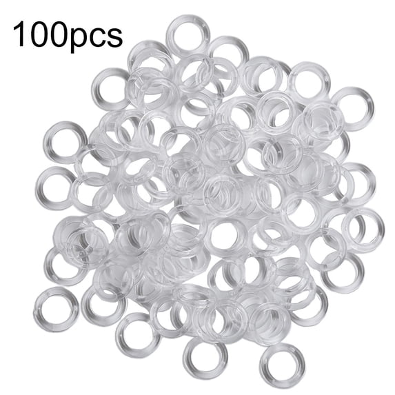 Yannee 11mm Clear Plastic Roman Blind Curtain Rings Vertical Blinds ...