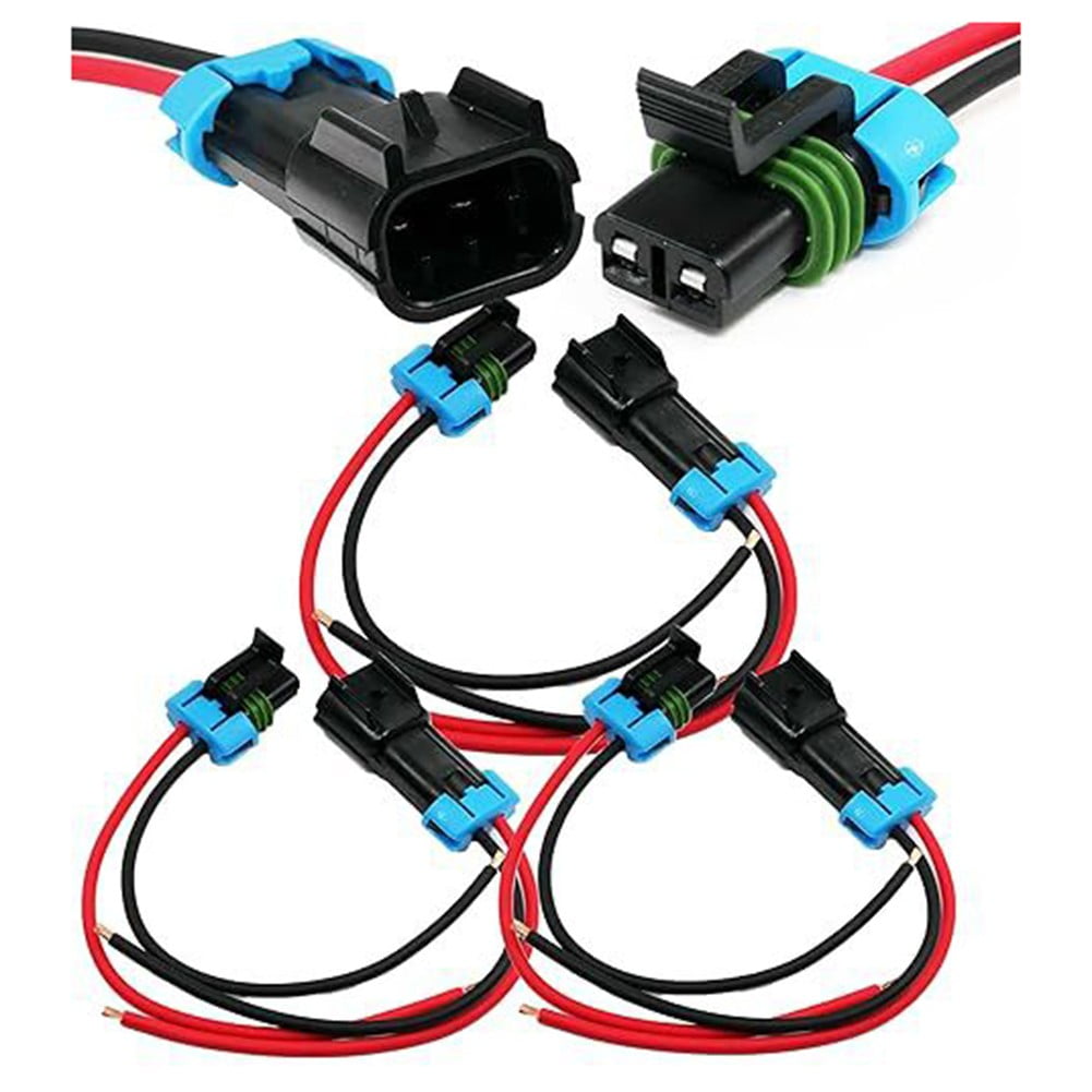Yannee 2 Pin DT Connectors Waterproof 16AWG Male Female Electrical ...