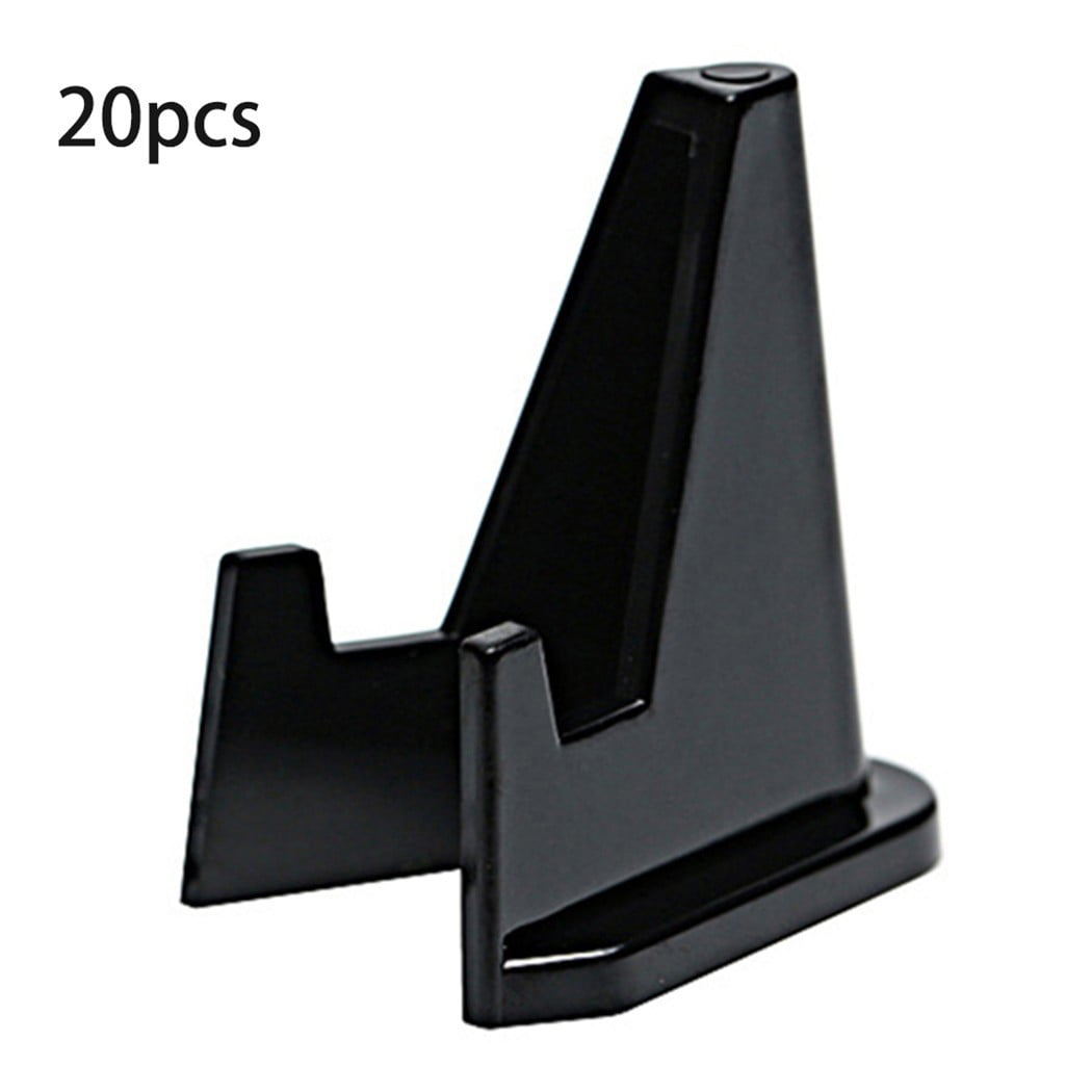 Yannee 20 Pcs Plastic Coin Display Stand Clear Round Square Case ...