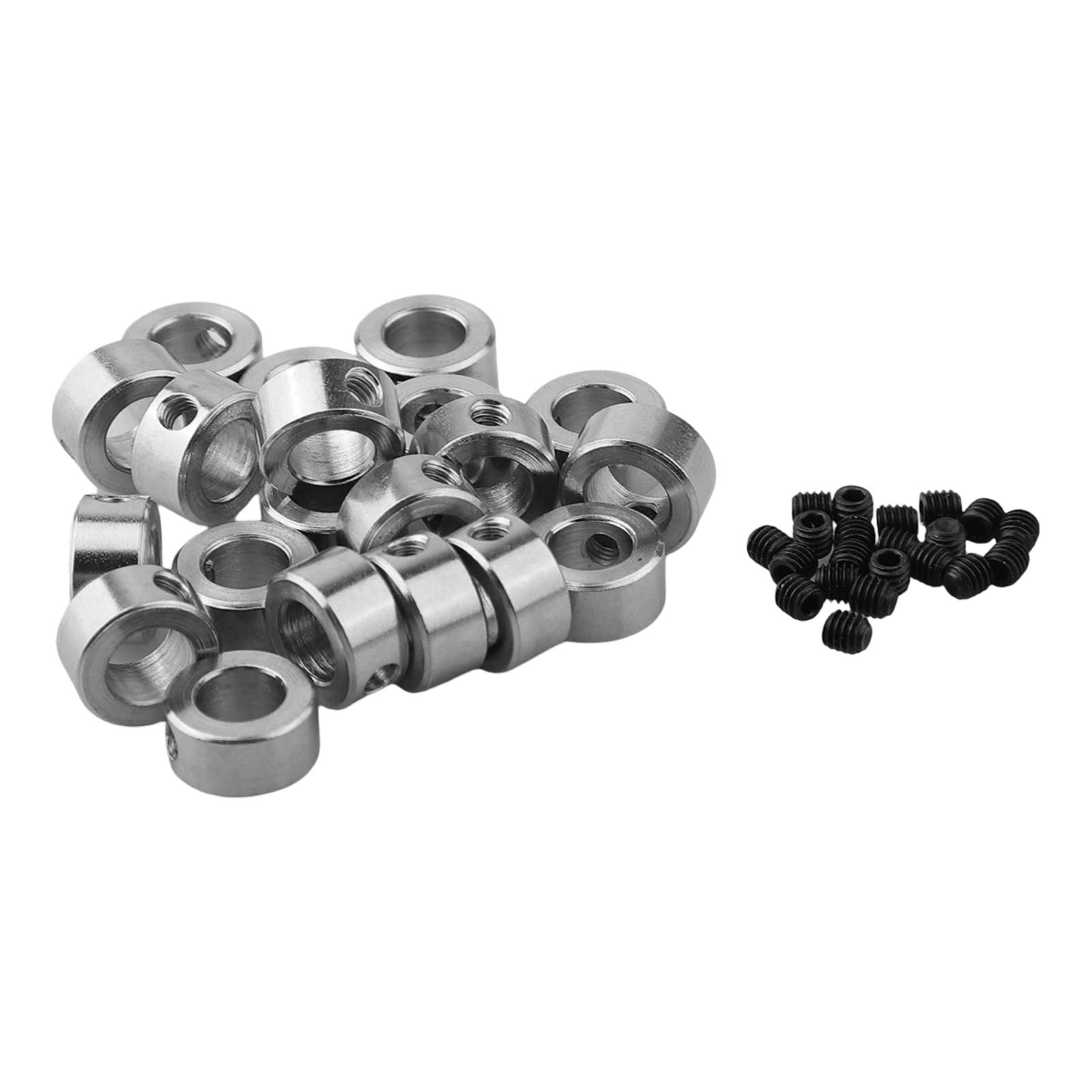 Yannee 20 Pcs Shaft Lock Collar 8mm Screw Lock Ring for 3D Printer ...