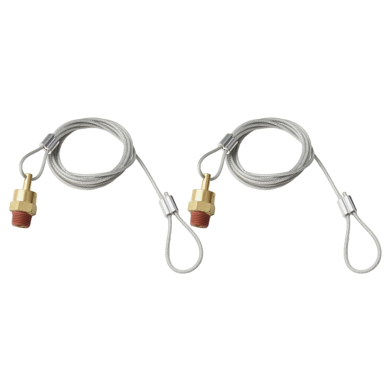 Yannee 2PAC 3/8NPT Air Tank Drain Valve with 60" Cable for Air ...