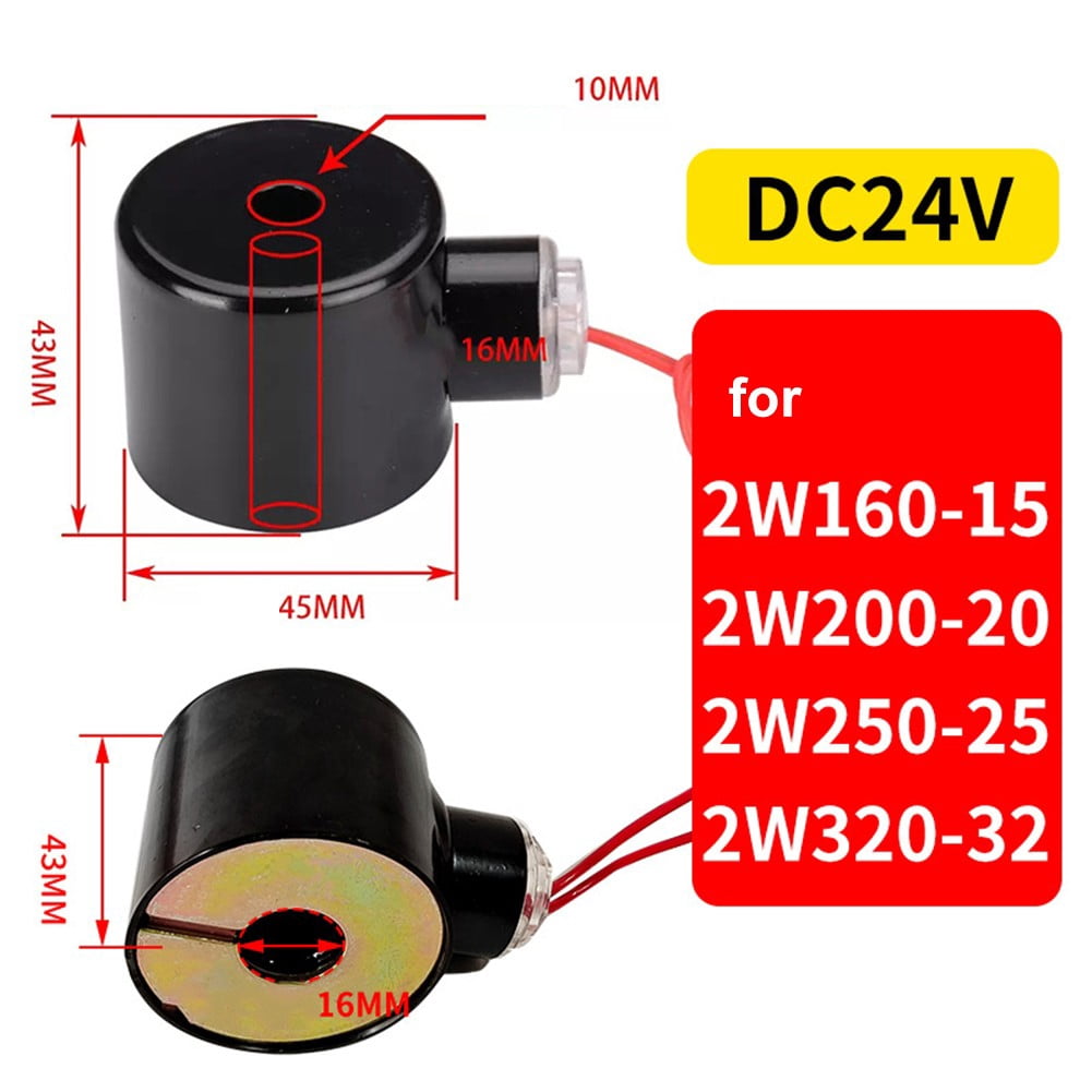 Yannee 2W160-15 Waterproof Electric Solenoid Valve Coil Pneumatic for ...