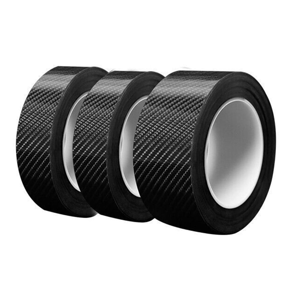 Yannee 3 Pcs Car Door Sill Scuff Protection Tape, Carbon Fiber Car ...