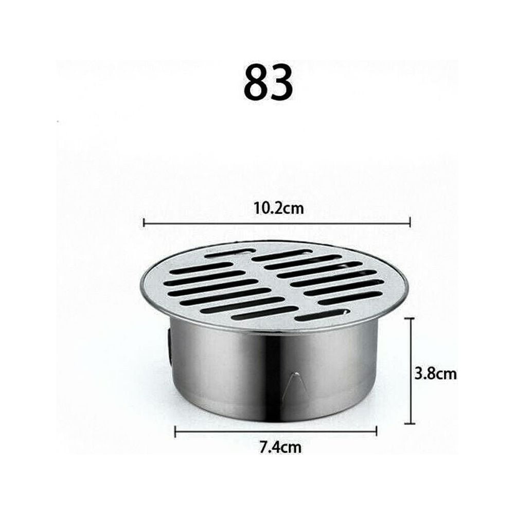 Yannee 304 Stainless Steel thicken Drainage Roof Patio Round Flat Floor ...