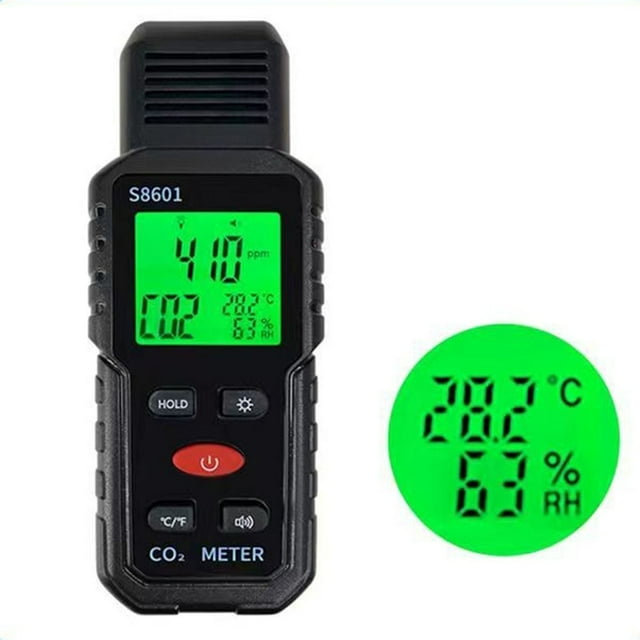 Yannee 3in1 Handheld Carbon Dioxide Temperature and Humidity Tester Air ...
