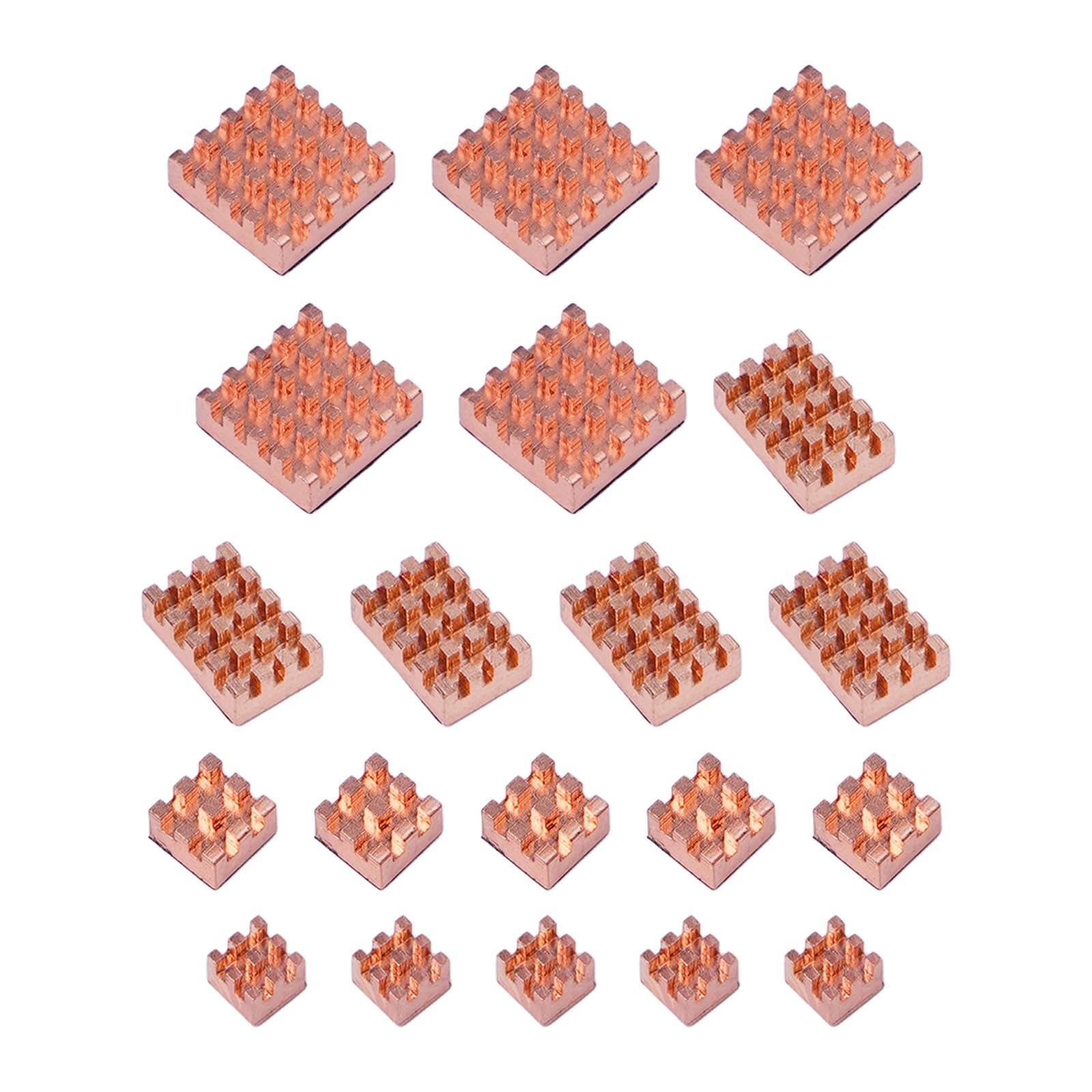 Yannee 5 sets of 20 Pcs for Raspberry Pi 4B Heatsink Copper Kit,Pure ...