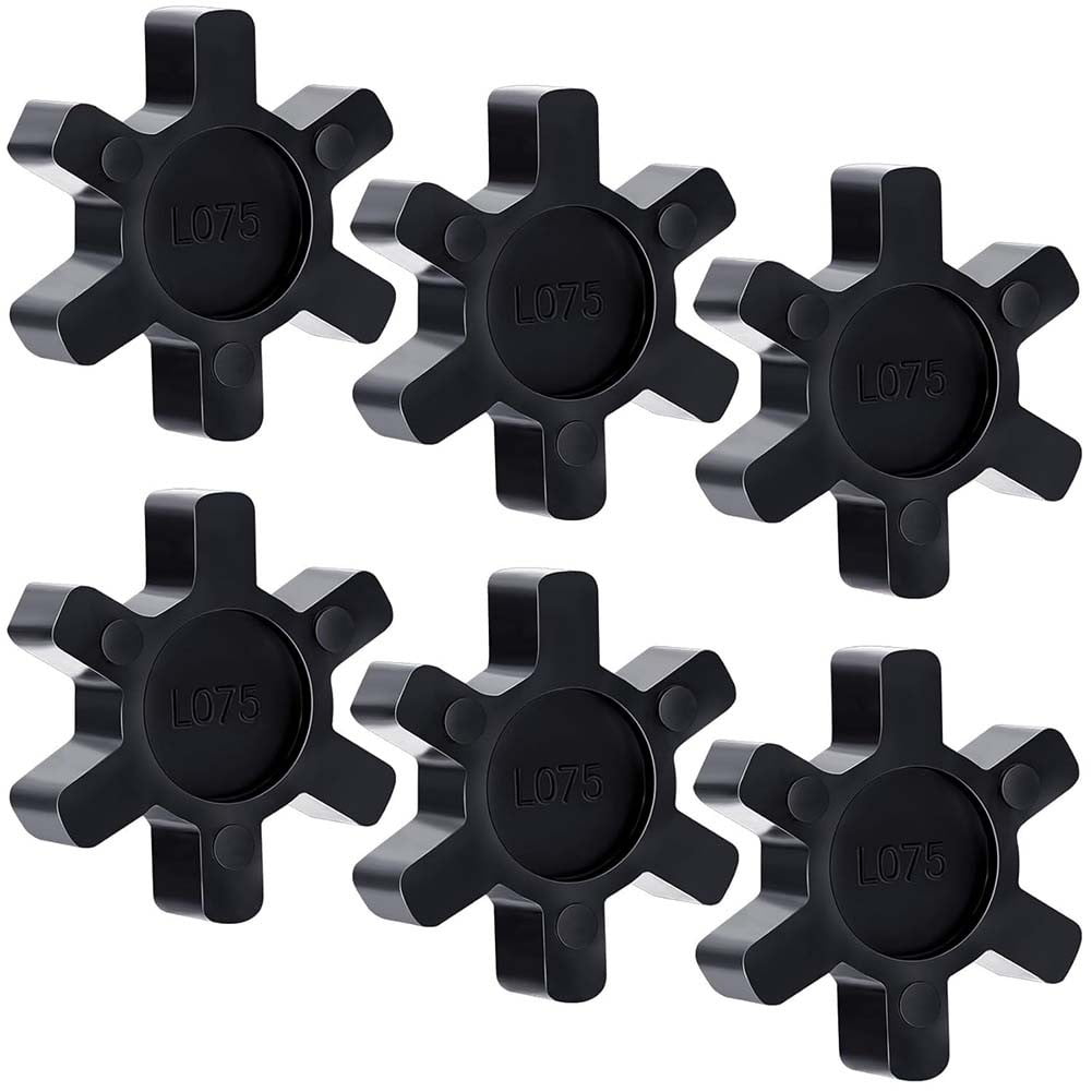 Yannee 6 Pcs L075 Rubber Spider Insert Fit L-075 for Lovejoy L-Jaw ...